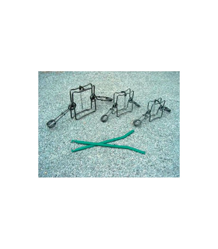 PIEGE EN X OU CONIBEAR DOUBLE RESSORT 13 x 13 cm